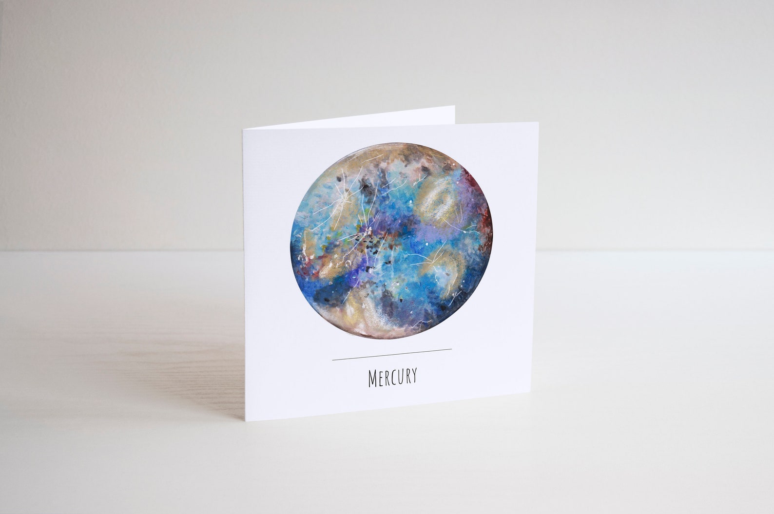 Solar System Planets Card Planet Card 5 X 5 Card Space - Etsy UK