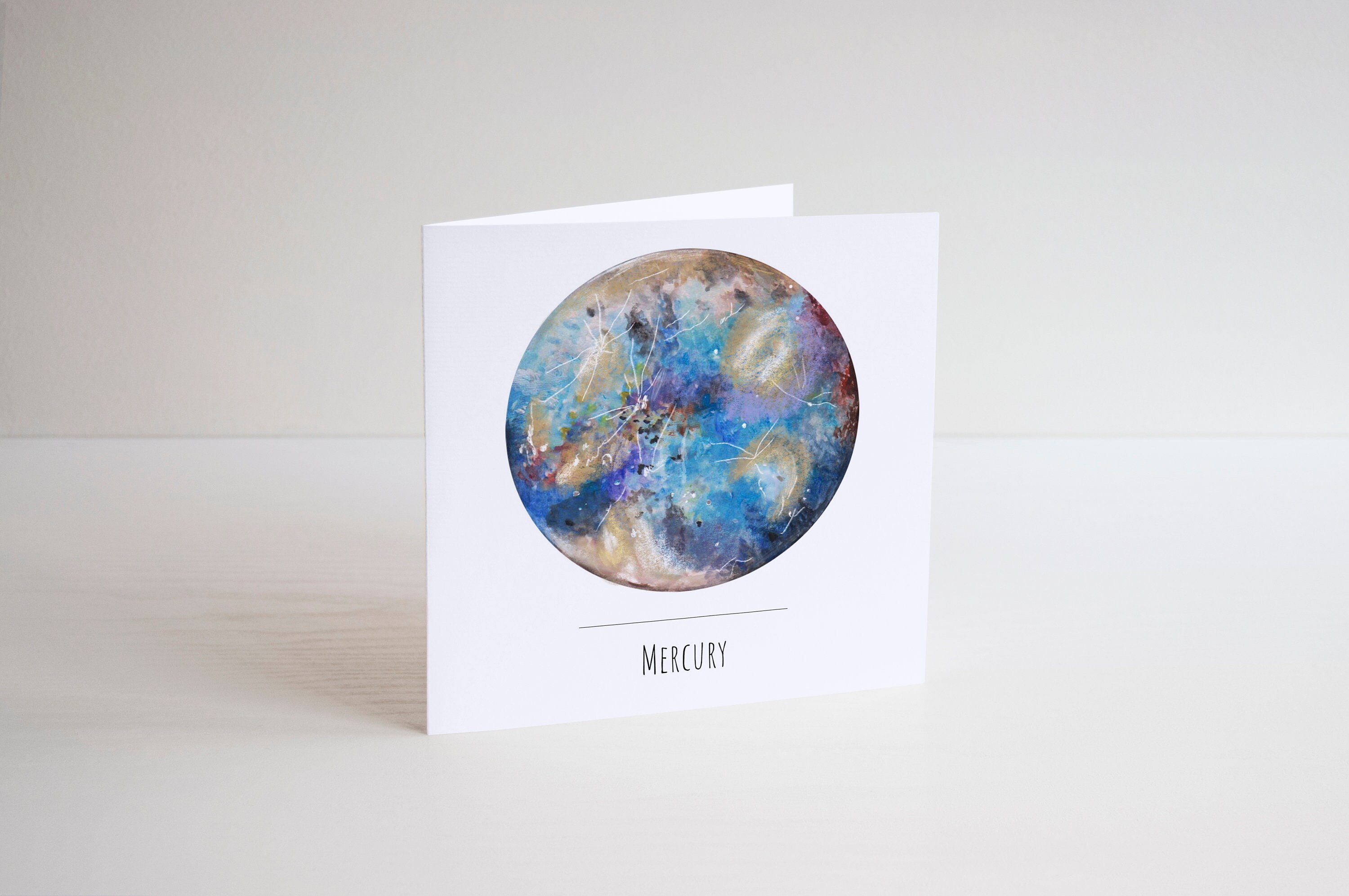 Solar System Planets Card Planet Card 5 X 5 Card Space - Etsy UK