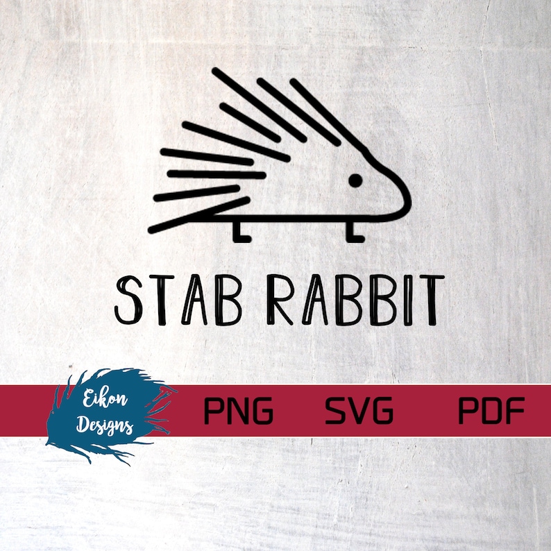 Stab Rabbit, Porcupine, SVG - Etsy
