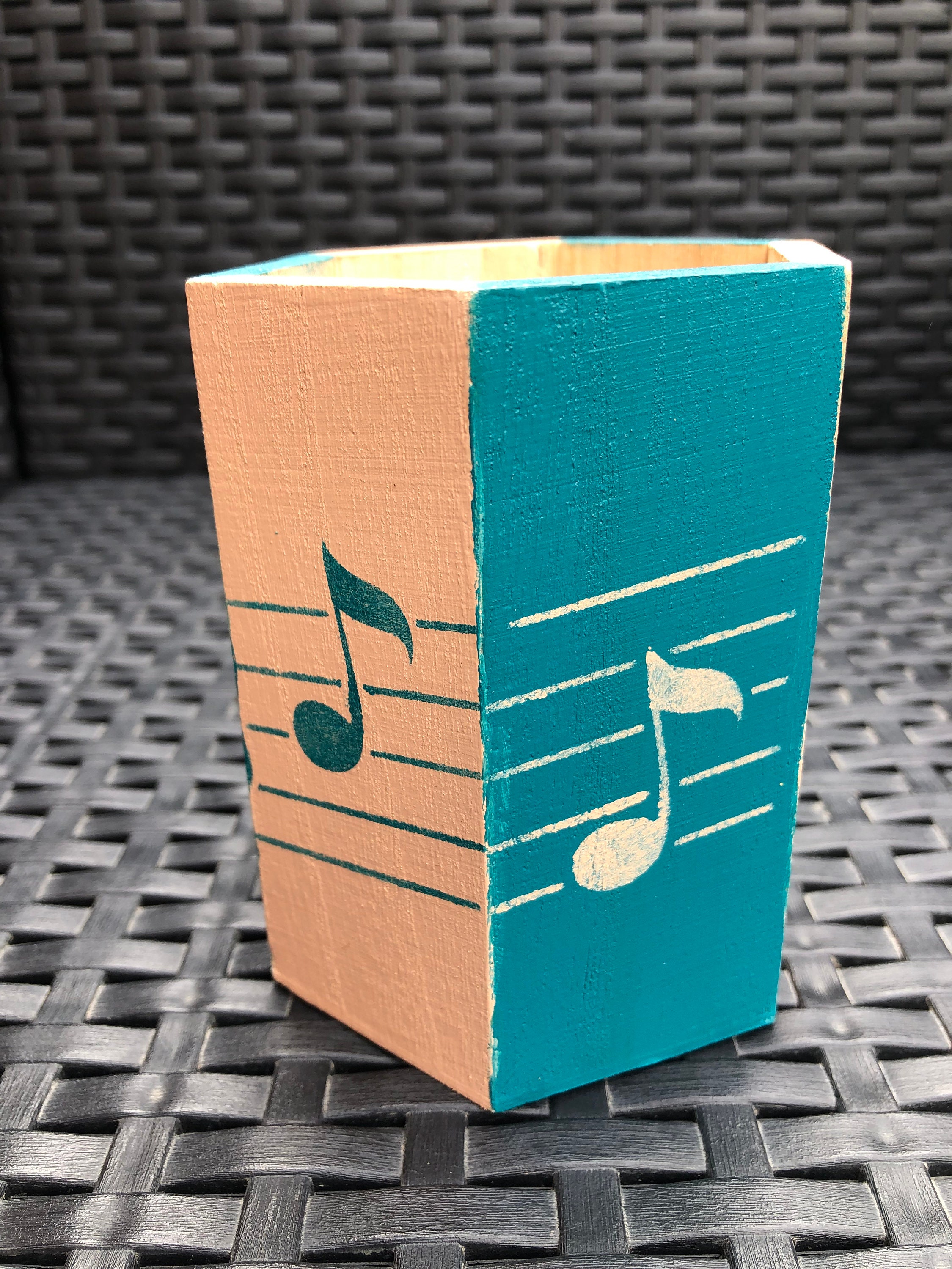 POT A CRAYONS octogonal note de musique - Etsy France