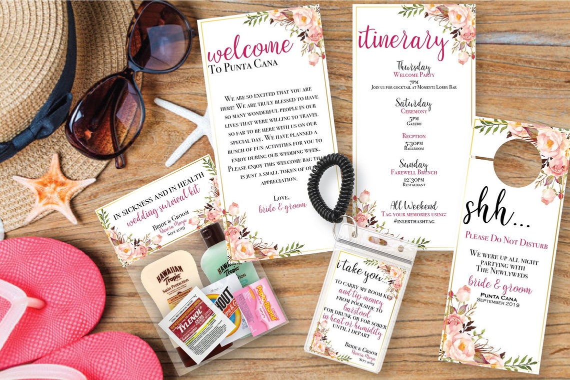 Wedding Recovery Kit Bag and Topper Wedding Survival Kit Bag | Etsy