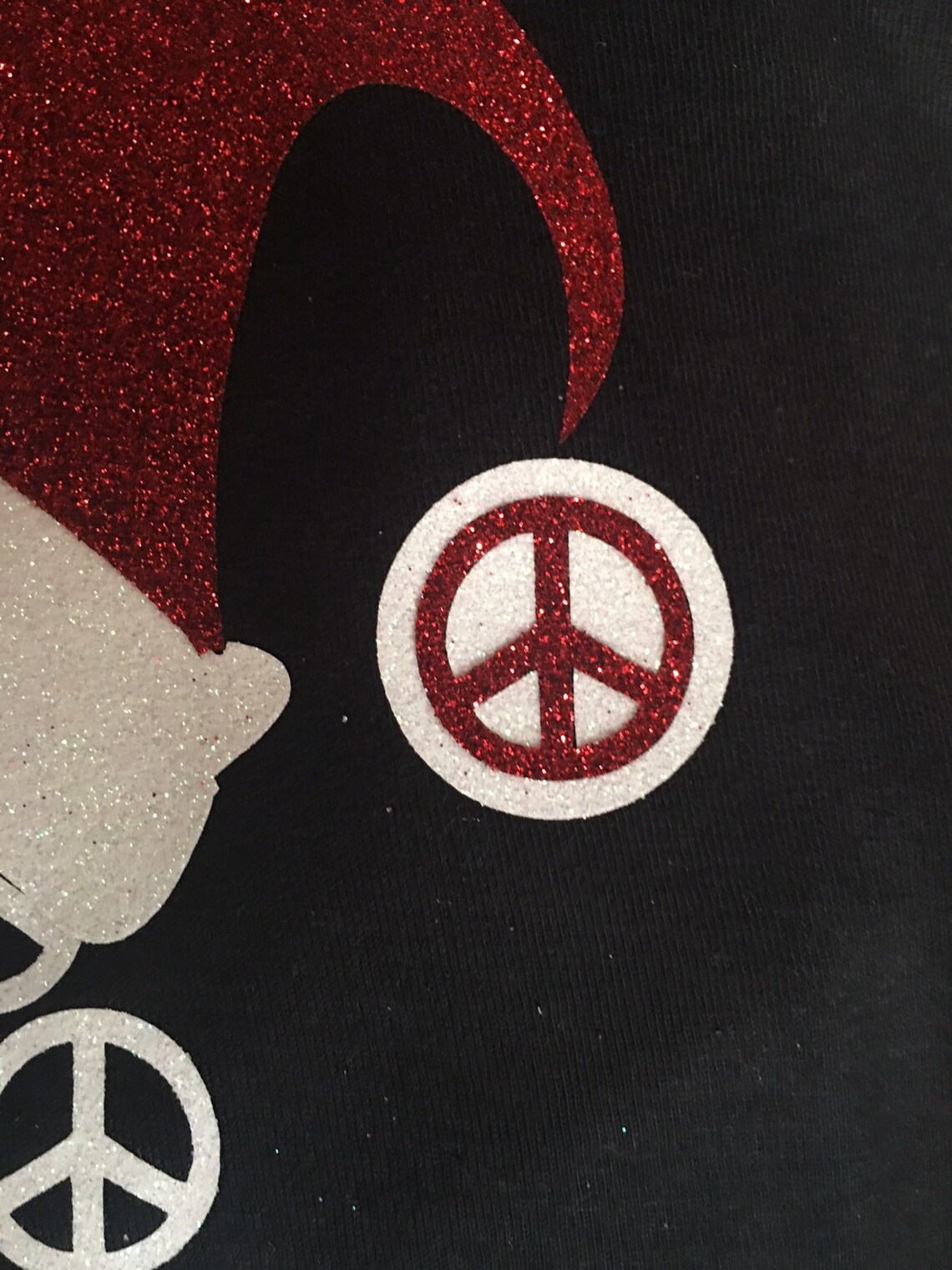 Christmas Shirt Peace Peace Sign Christmas Santa Shirt - Etsy
