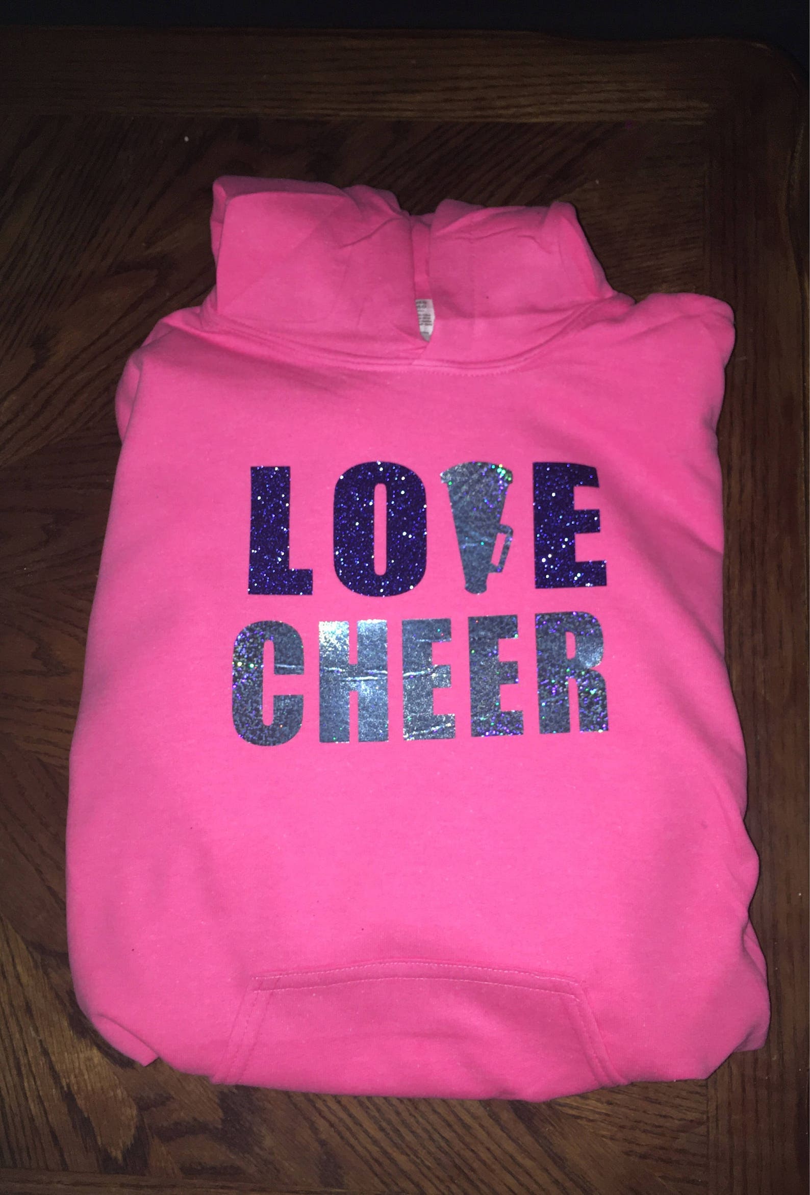 Cheerleader Cheer Hoodie Glitter Cheerleading Cheer - Etsy