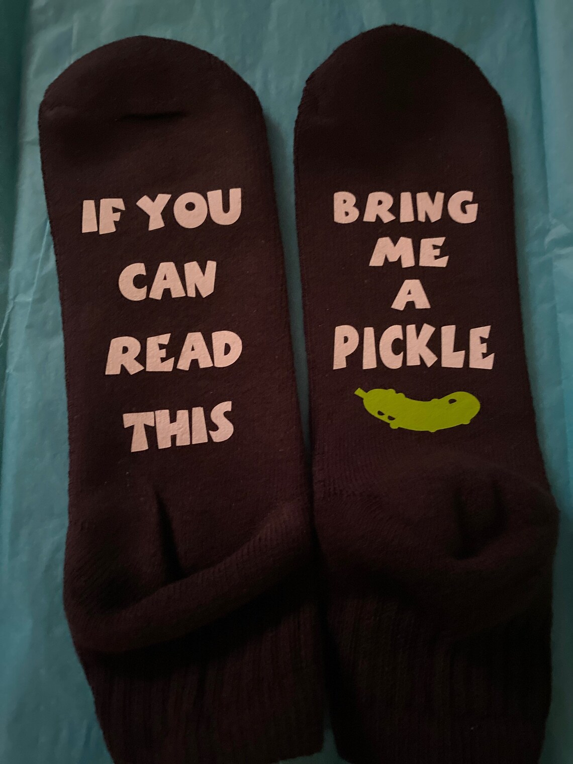 Pickle Socks If You Read This Novelty Socks Bring Me a - Etsy