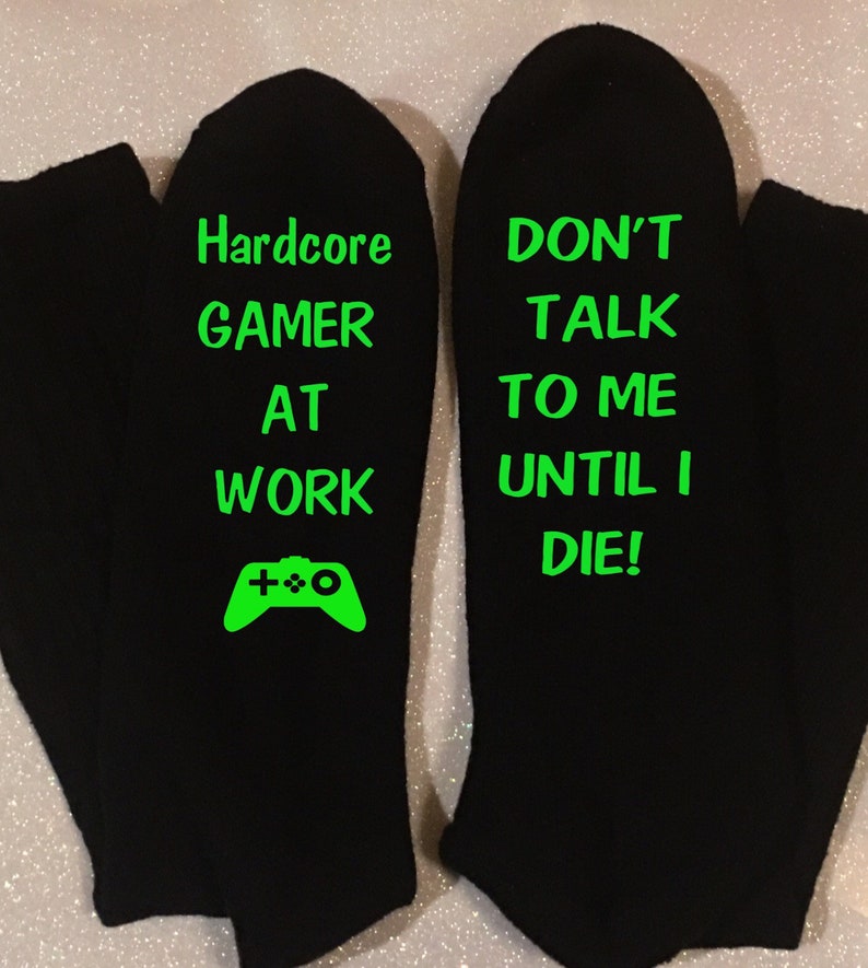 Gamer Socks Gamer Gift Novelty Socks Gaming Socks Funny - Etsy