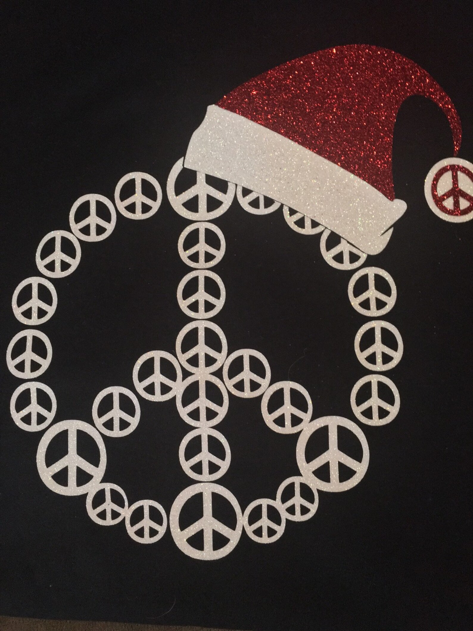 Christmas Shirt Peace Peace Sign Christmas Santa Shirt - Etsy