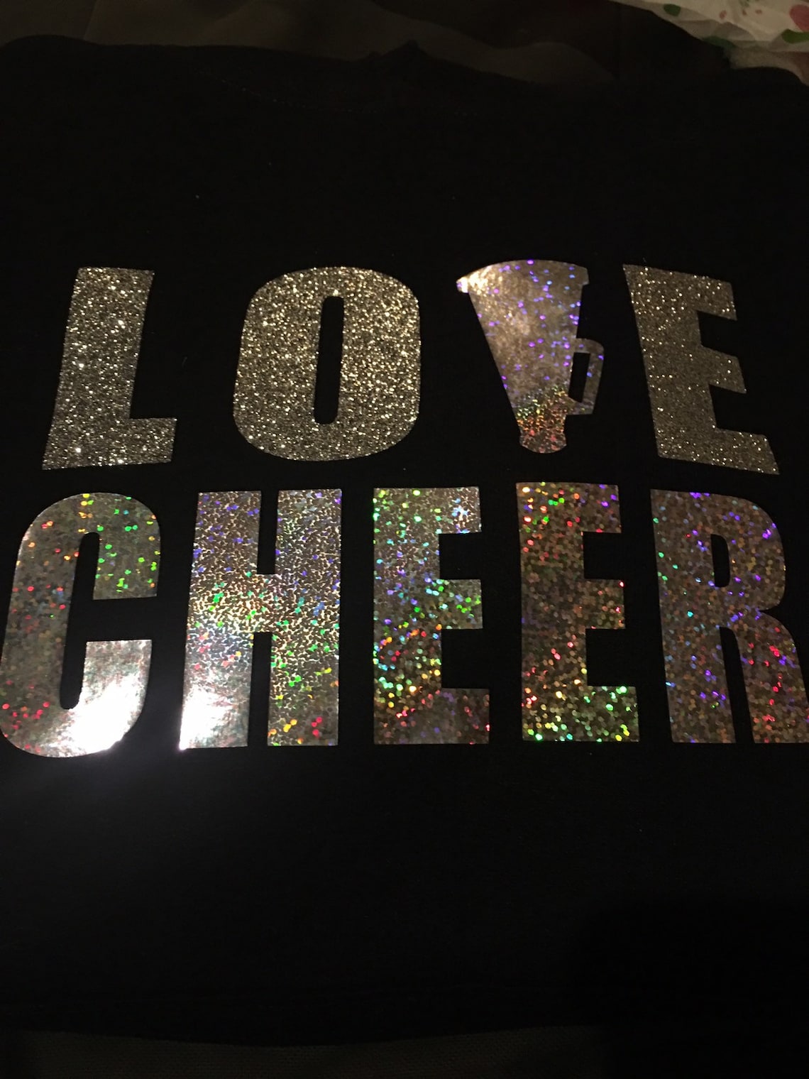 Cheerleader Cheer Hoodie Glitter Cheerleading cheer | Etsy