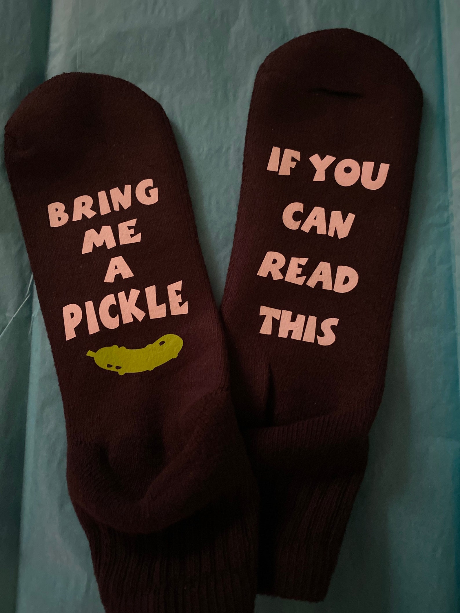 Pickle Socks If You Read This Novelty Socks Bring Me a - Etsy