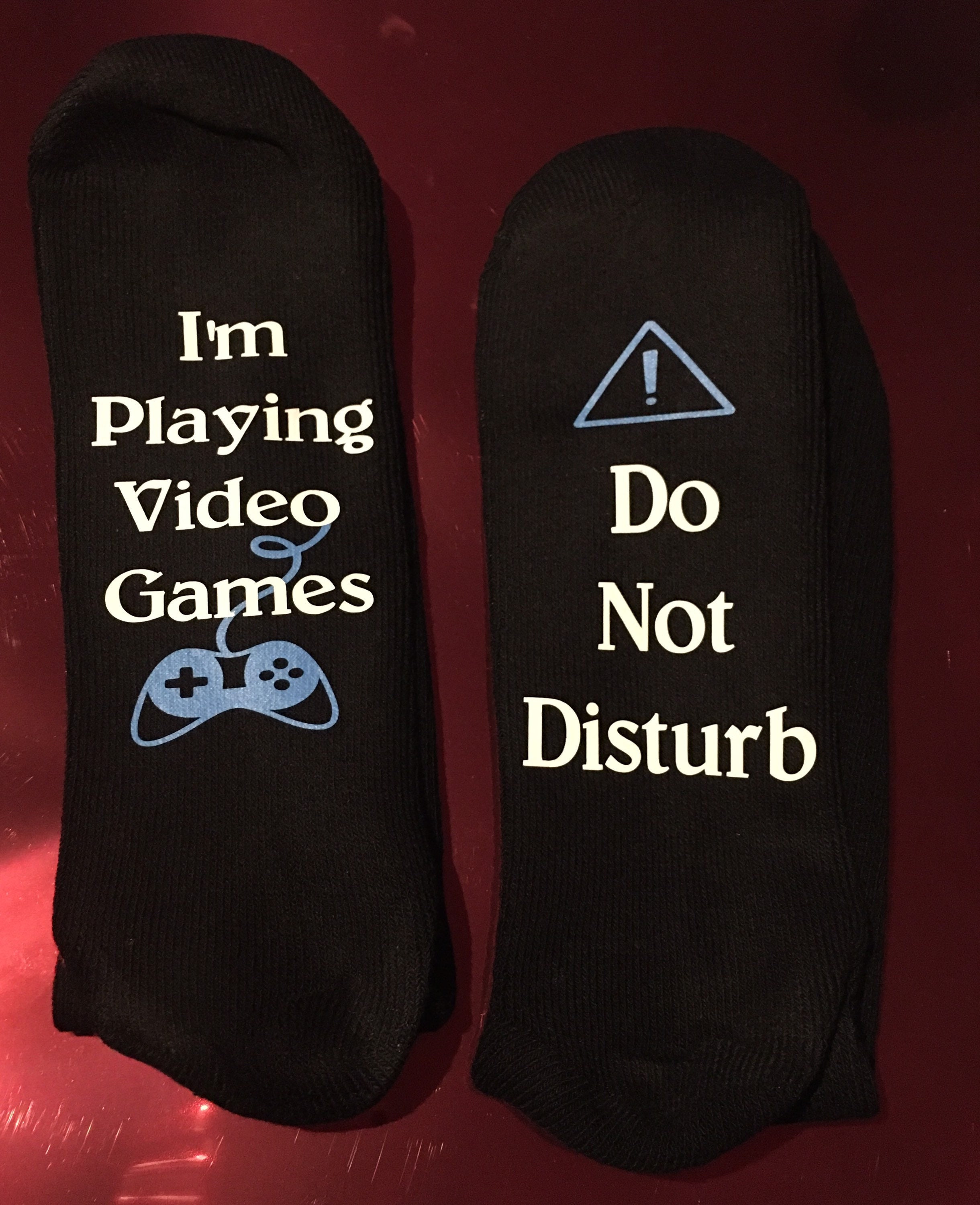 Video Gamer Socks Gifts for Him Funny Gift Gaming Socks | Etsy