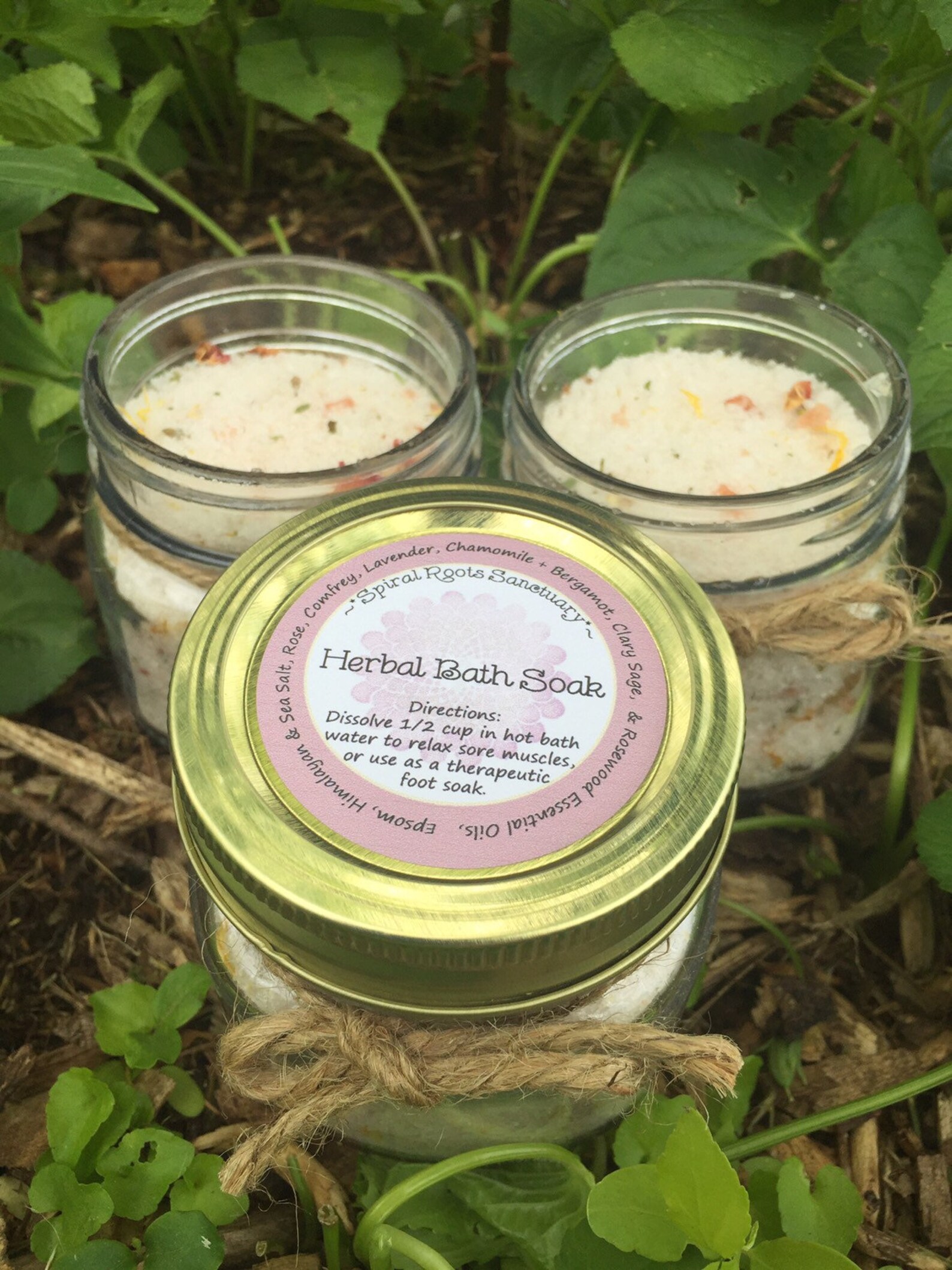 Herbal Bath Soak Salts for Relaxation Stress W/ Epsom Salt - Etsy