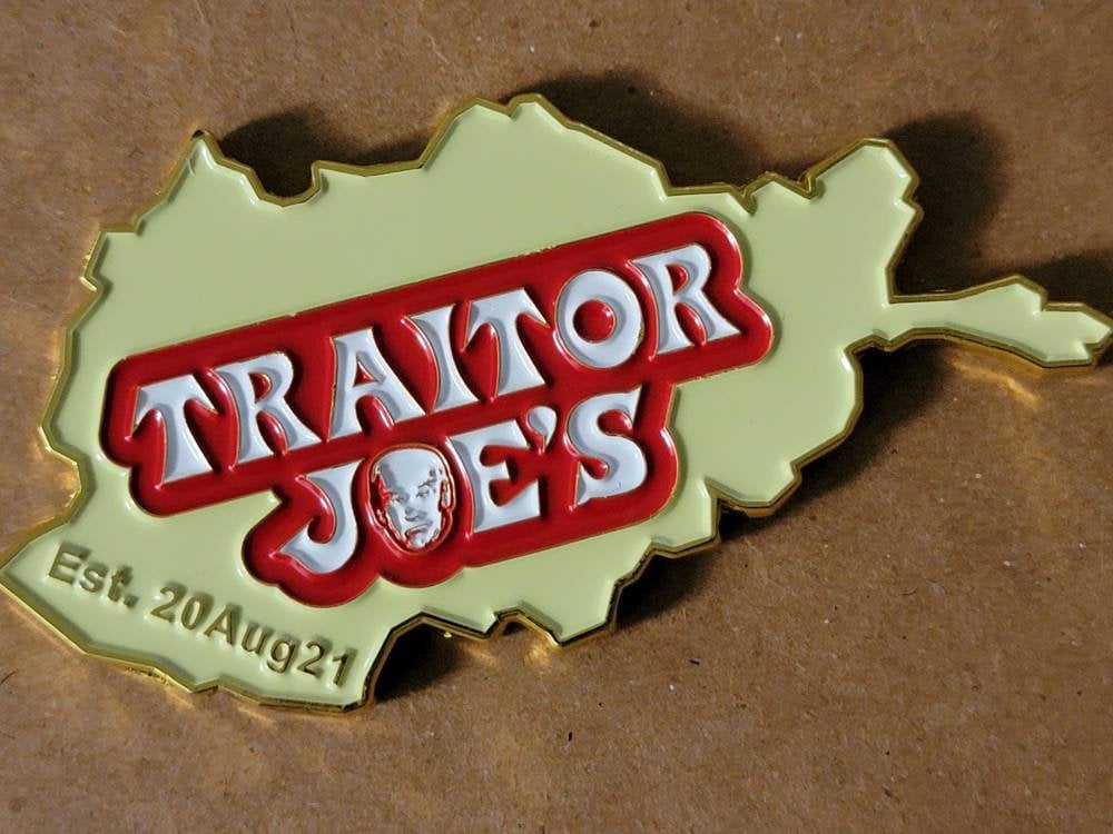 Traitor Joe's Challenge Coin, Afghanistan Shape - Etsy