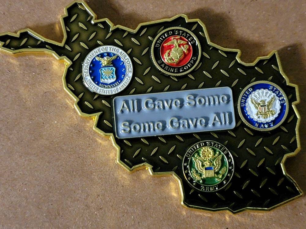 Traitor Joe's Challenge Coin, Afghanistan Shape - Etsy