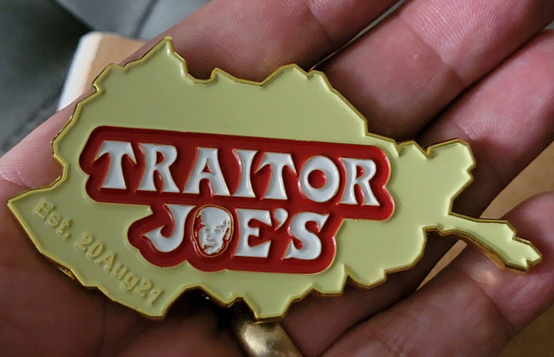 Traitor Joe's Challenge Coin, Afghanistan Shape - Etsy