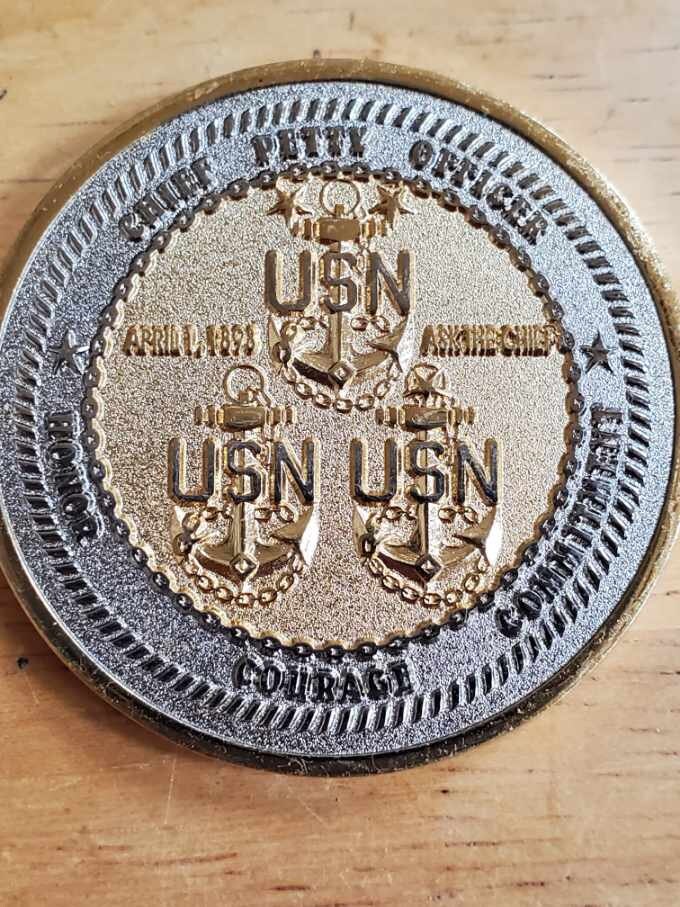 USS CHIEF MCM-14 Challenge Coin. Must Have for Any Cpo Scpo or Mcpo - Etsy