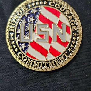 US Navy VETERAN Challenge Coin. - Etsy