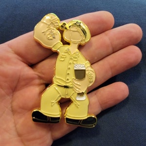Chief Petty Officer POPEYE Challenge Coin With Anchors Aweigh on Back ...