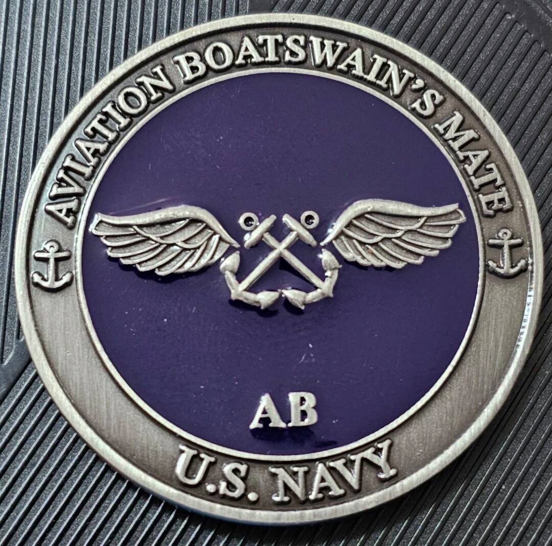 US NAVY Aviation Boatswain's Mate Challenge Coin. Free Shipping - Etsy