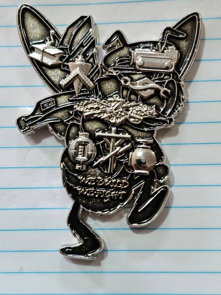 US Navy SEABEE Challenge Coin FREE Shipping - Etsy