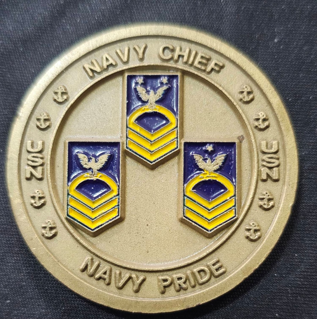 US Navy Chief, Senior Chief and Master Chief Challenge Coin. - Etsy