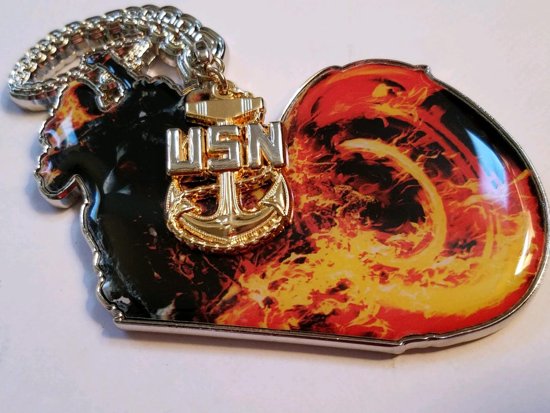 Navy CPO Chief Petty Officer Ghost Rider Motocycle Club Challenge Coin ...