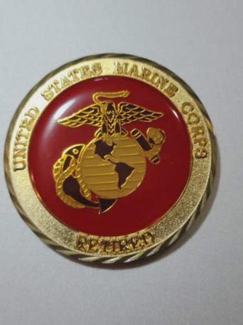 U S M C Retired Challenge Coin - Etsy