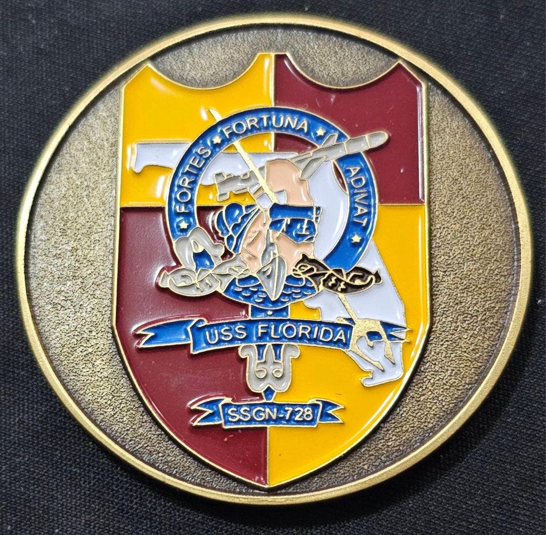 USS FLORIDA SSGN 728 Ships Coin Submarine. Free Shipping - Etsy