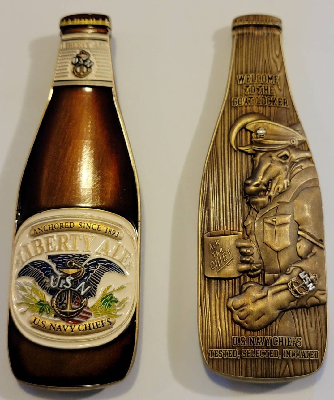 Chief Petty Officer Liberty Ale Challenge Coin CPO SCPO Mcpo 1893 Beer ...