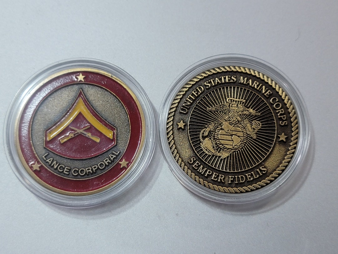 USMC Marine Corp Lance Corporal Challenge Coin - Etsy