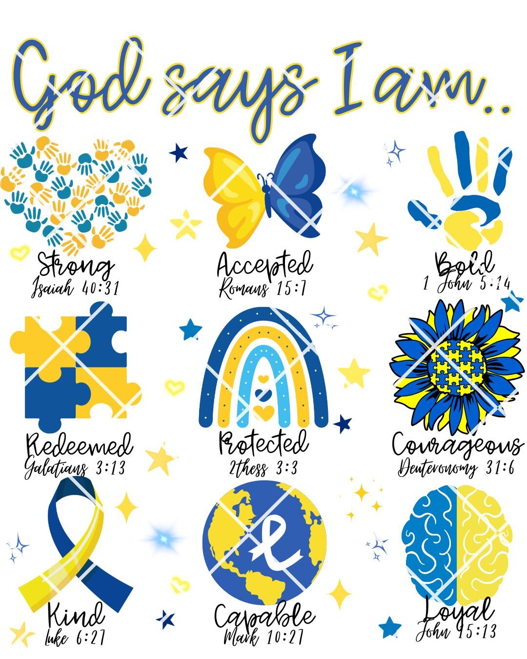 God Says I Am Down Syndrome T21 PNG Digital Download Sublimation File ...