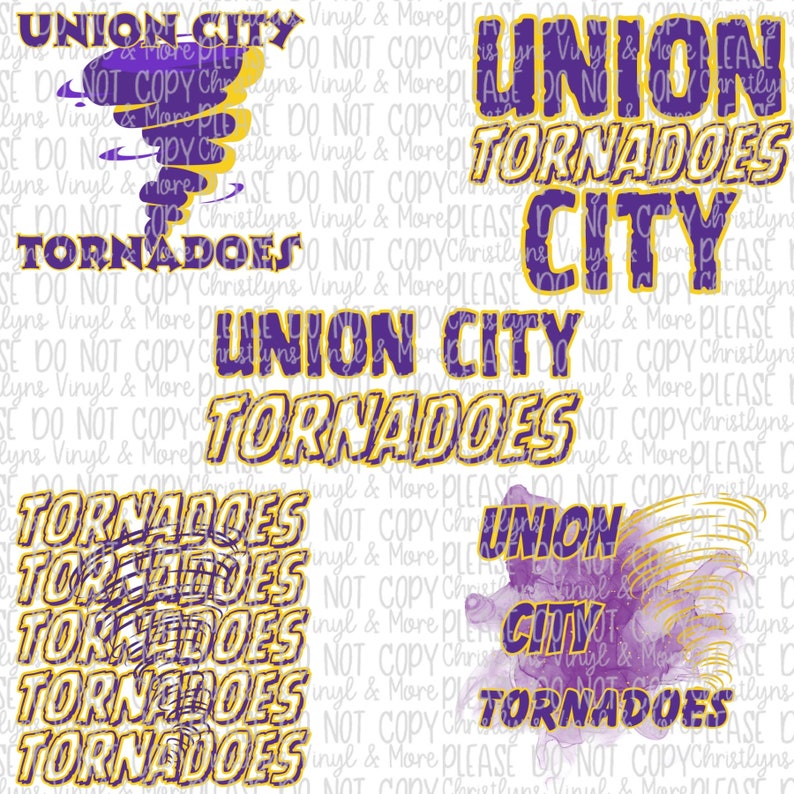 Union City Tornadoes Bundle PNG Digital Download Sublimation - Etsy