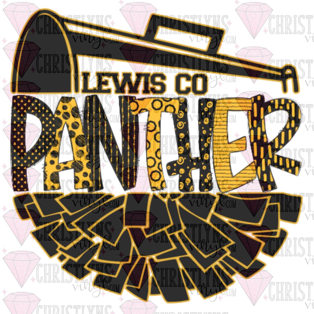 Lewis Co Panther Cheer Megaphone Hohenwald PNG Digital Download ...