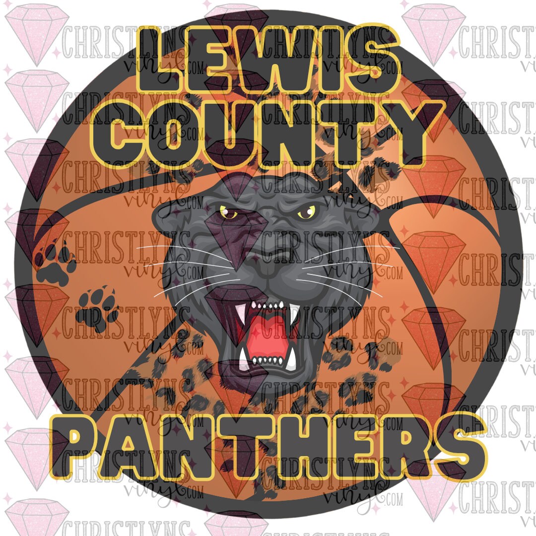 Lewis County Panthers Basketball PNG Digital Download Sublimation - Etsy