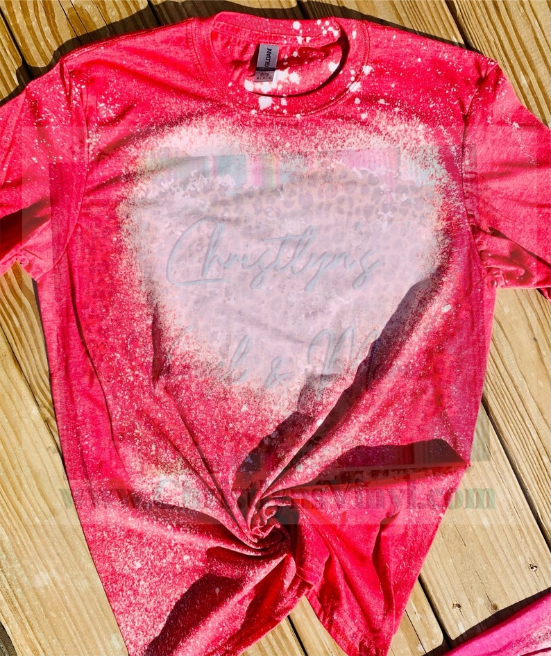 Gildan Softstyle Heather Red Bleached Shirt Mockup Digital Download ...