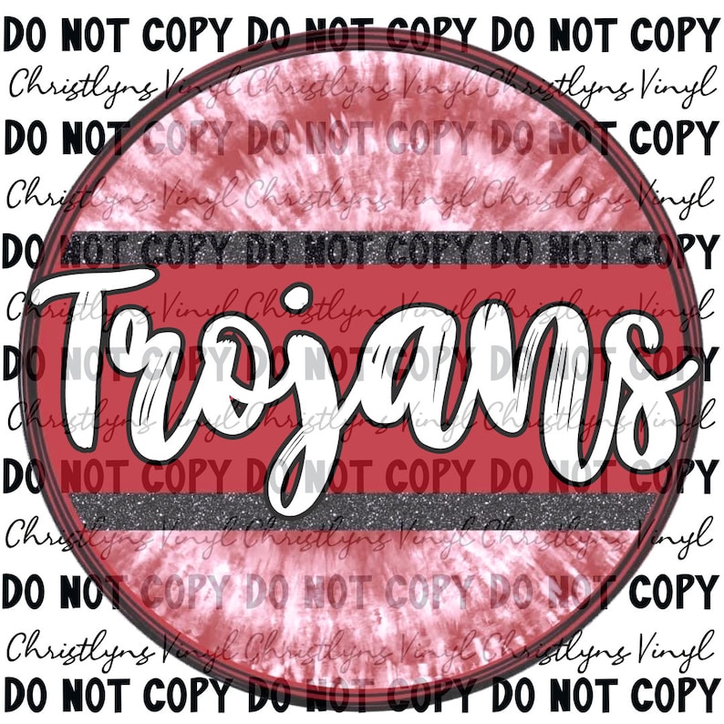 Trojans Tie Dye Red Black PNG Digital Download Sublimation Mascot - Etsy