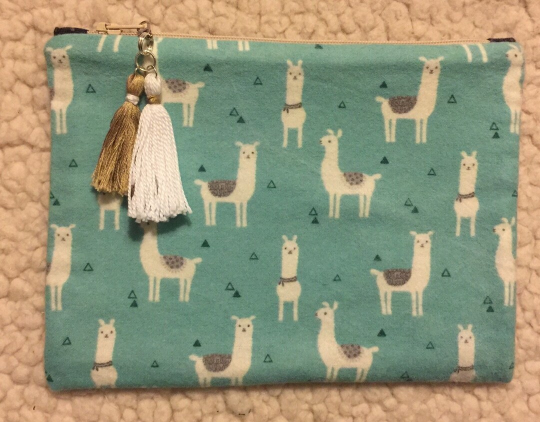 Alpaca - Llama - Back to School Zippered Case - Pencil Case - Zippered ...