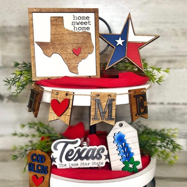 Texas Tier Tray Svg - Etsy