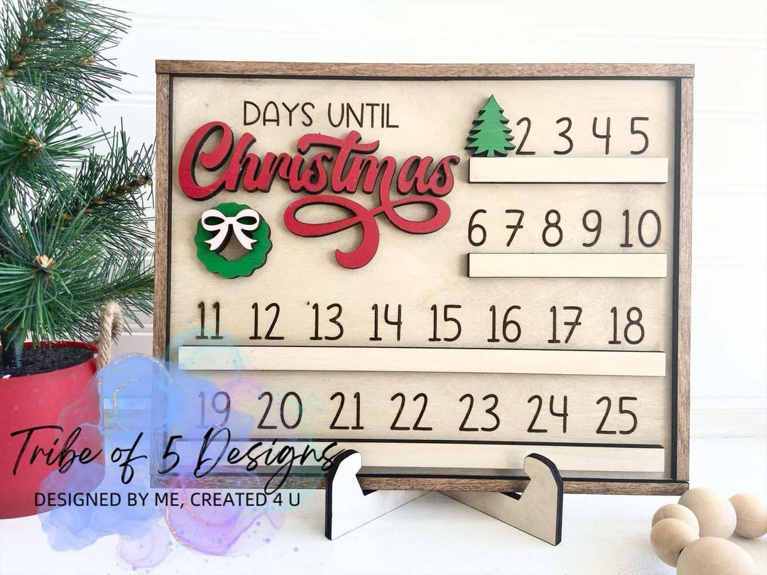 Christmas Countdown Svg | Christmas Countdown Sign Svg | Christmas ...