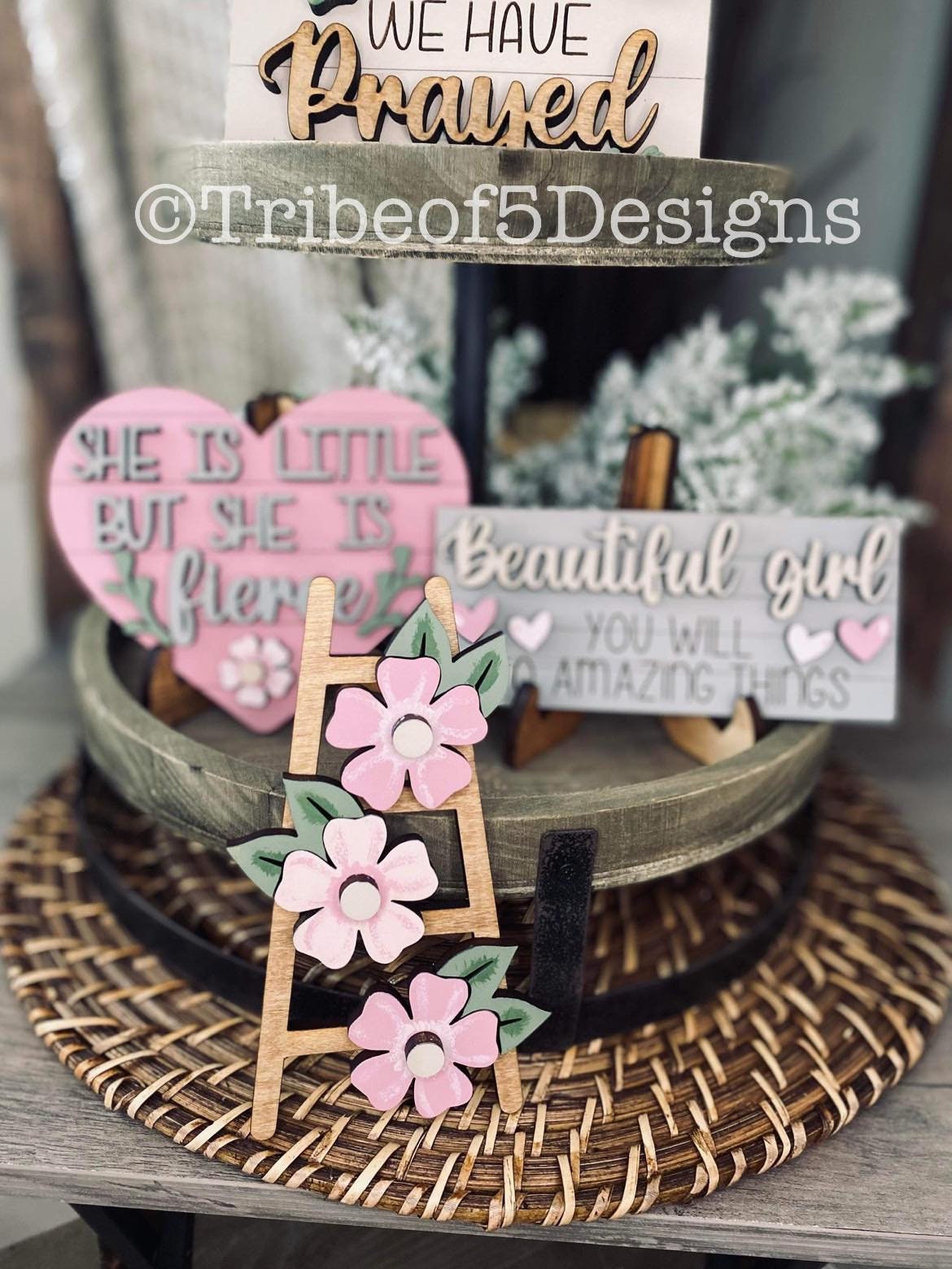 Nursery Signs Svg | Nursery Tiered Tray Svg | Girls Nursery Decor ...