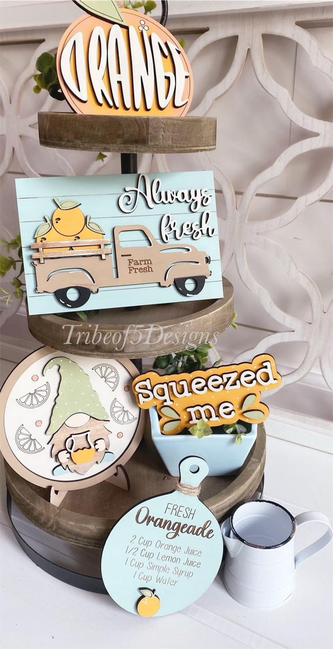 Orange Tiered Tray Svg | Orange Tier Tray Svg | Fruit Tiered Tray Svg ...