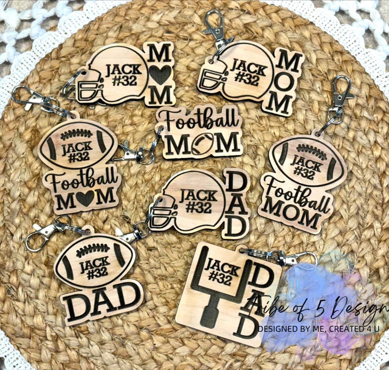 Football Keychains Svg | Football Mom Svgs | Football Mom Keychains Svg ...