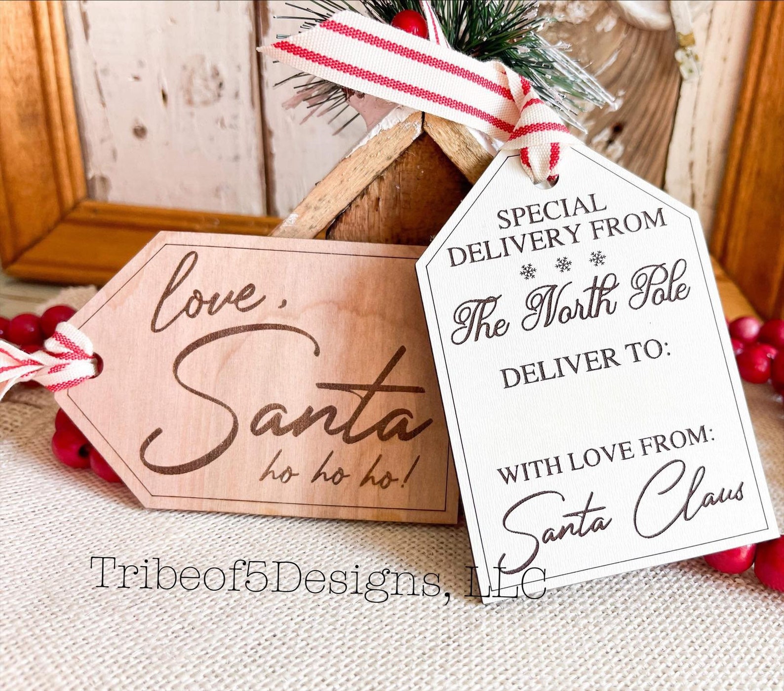 Santa Gift Tags Svg | Santa Tags Svg | Special Delivery Tag Svg ...