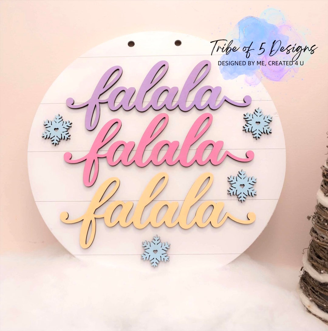 Christmas Door Hanger Svg | Christmas Door Sign | Falalala Sign Svg ...