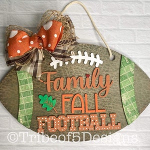 Football Door Hanger Svg | Football Door Signs | Fall Door Signs Svg ...