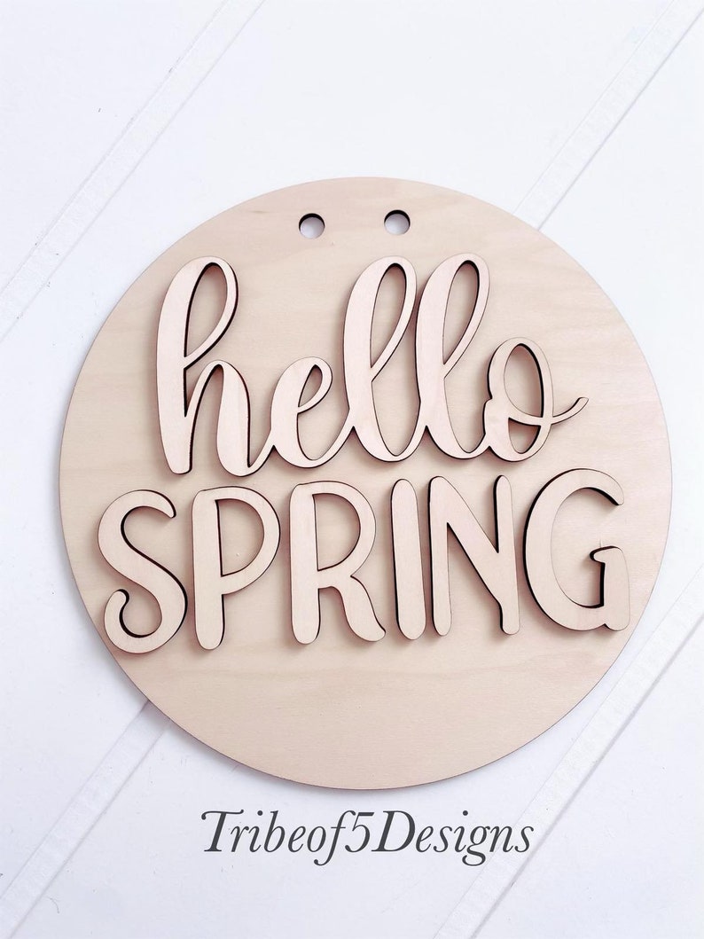 Hello Spring Sign Svg DIY Spring Signs Svg Hello Spring - Etsy