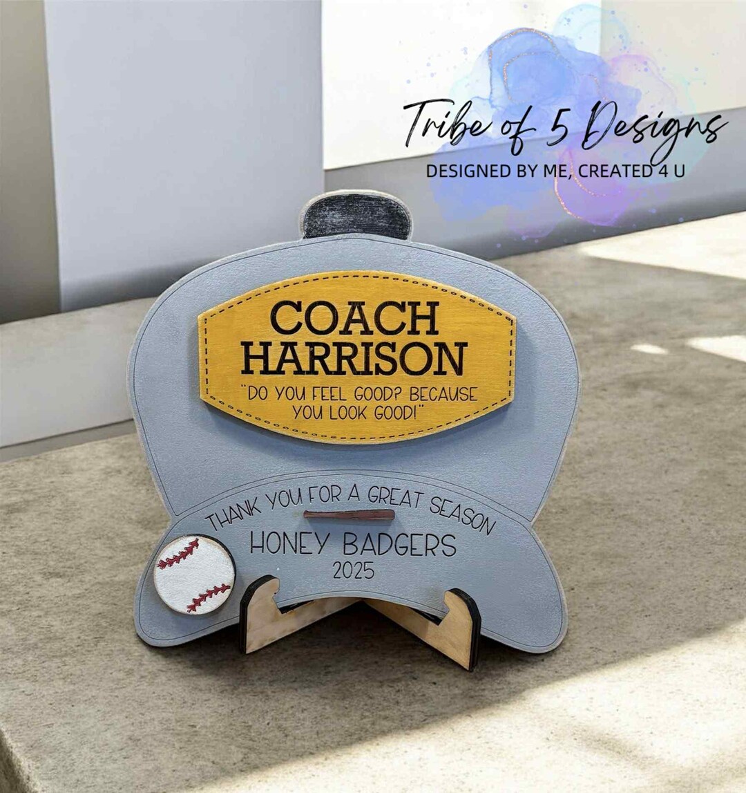 Baseball Coach Signs Svg | Baseball Coach Personalized Desk Sitter Svgs ...