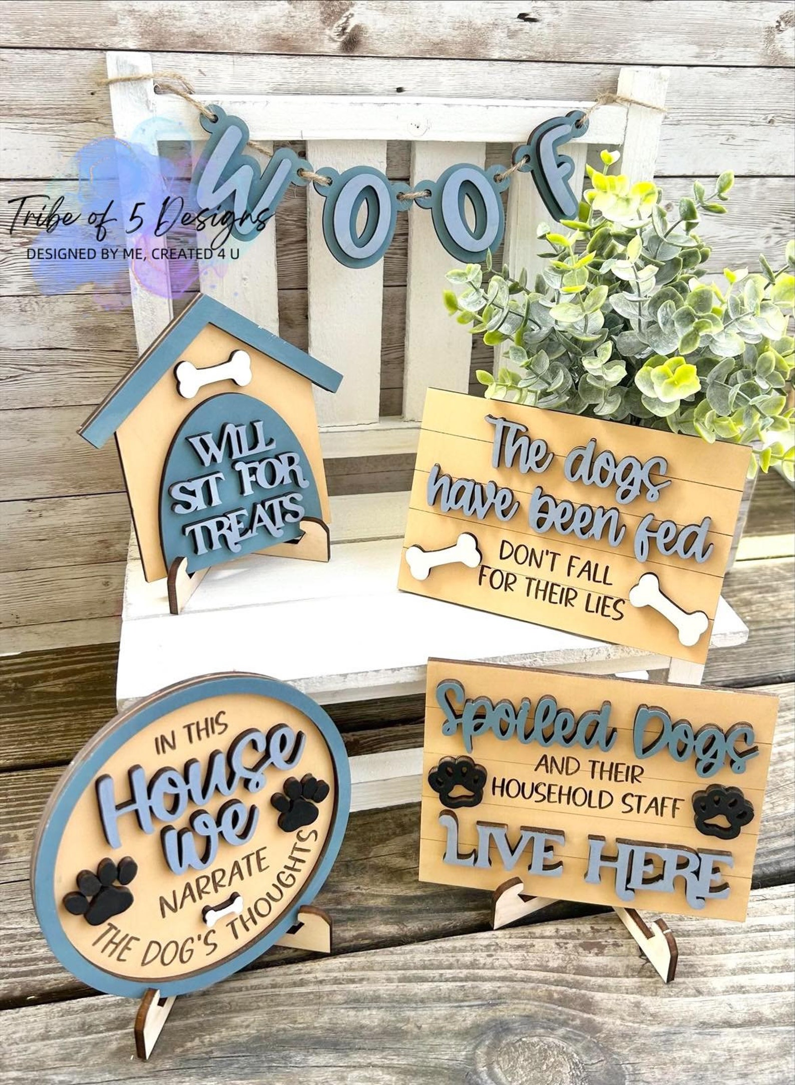 Dog Tiered Tray Svg | Dog Tier Tray Svg | Dog Signs Svg | Dog Shelf ...