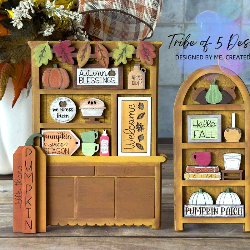 Fall Wooden Shelf Sign - Etsy