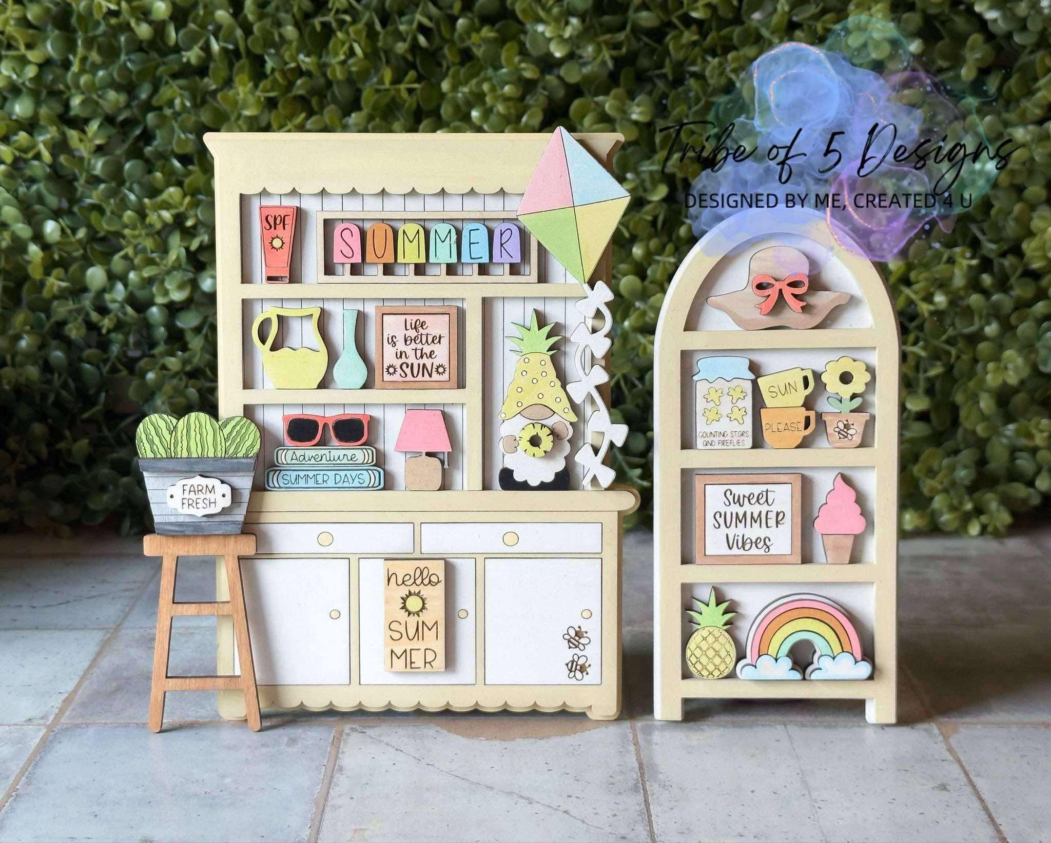 Summer Hutch Shelf Sitter Svg | Summer Shelf Sitters Svg | Summer Signs ...