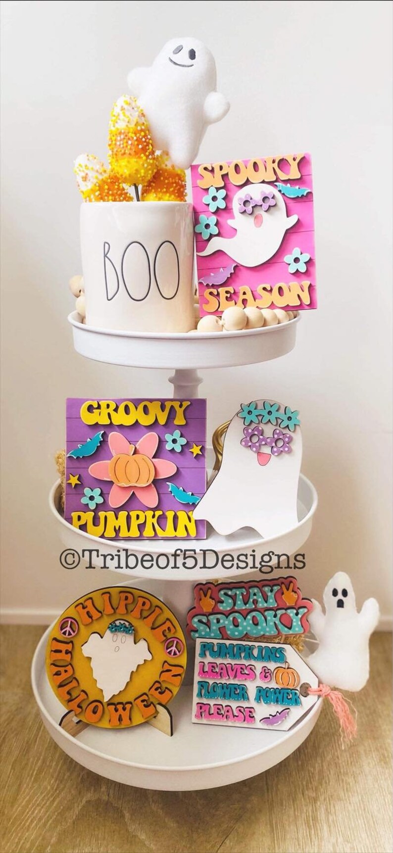 Halloween Tiered Tray Svg | Halloween Tier Tray Svg | Halloween Signs ...
