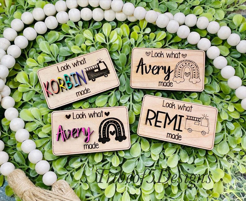 Look What I Made Magnet Kitchen Fridge Magnets Svg Kids - Etsy